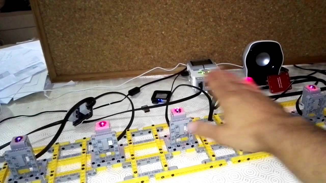 LEGO laser harp - YouTube