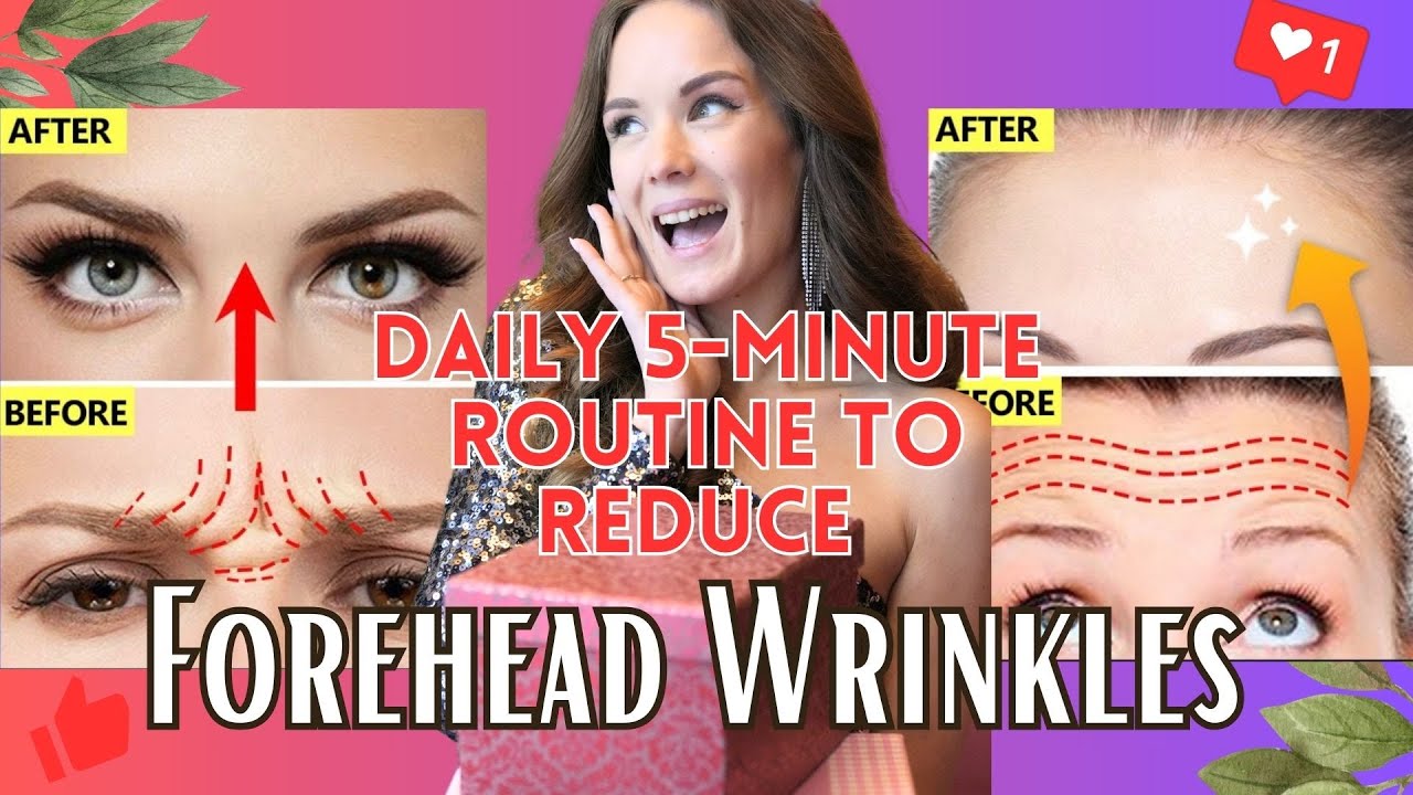 5-Minute Daily Fix to Reduce Forehead Wrinkles & Frown Lines - YouTube