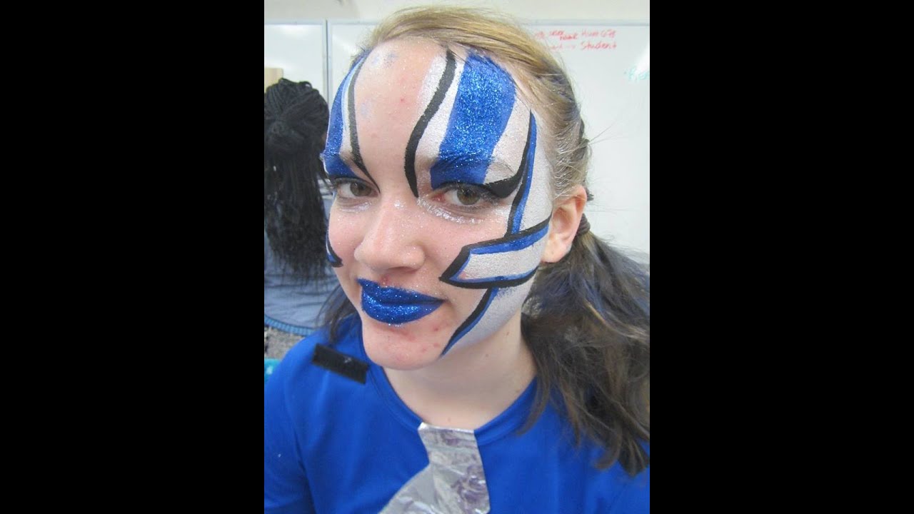 ELEKTRA! (Starlight Express makeup)Facepainting by Snowqueen - YouTube