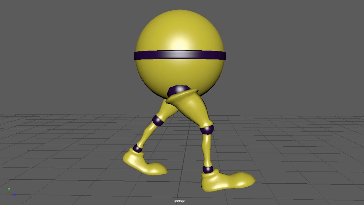 Realistic character walk cycle loop - YouTube