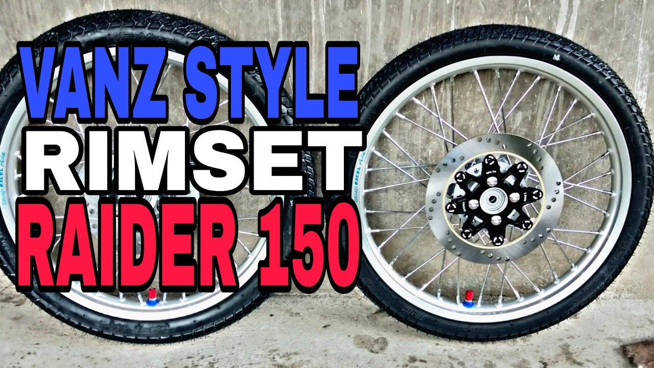 VANZ STYLE RIMSET, RAIDER 150 - YouTube
