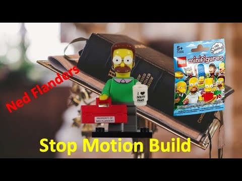 LEGO Ned Flanders Minifigure 71005-7 LEGO The Simpsons CMF Stop Motion ...