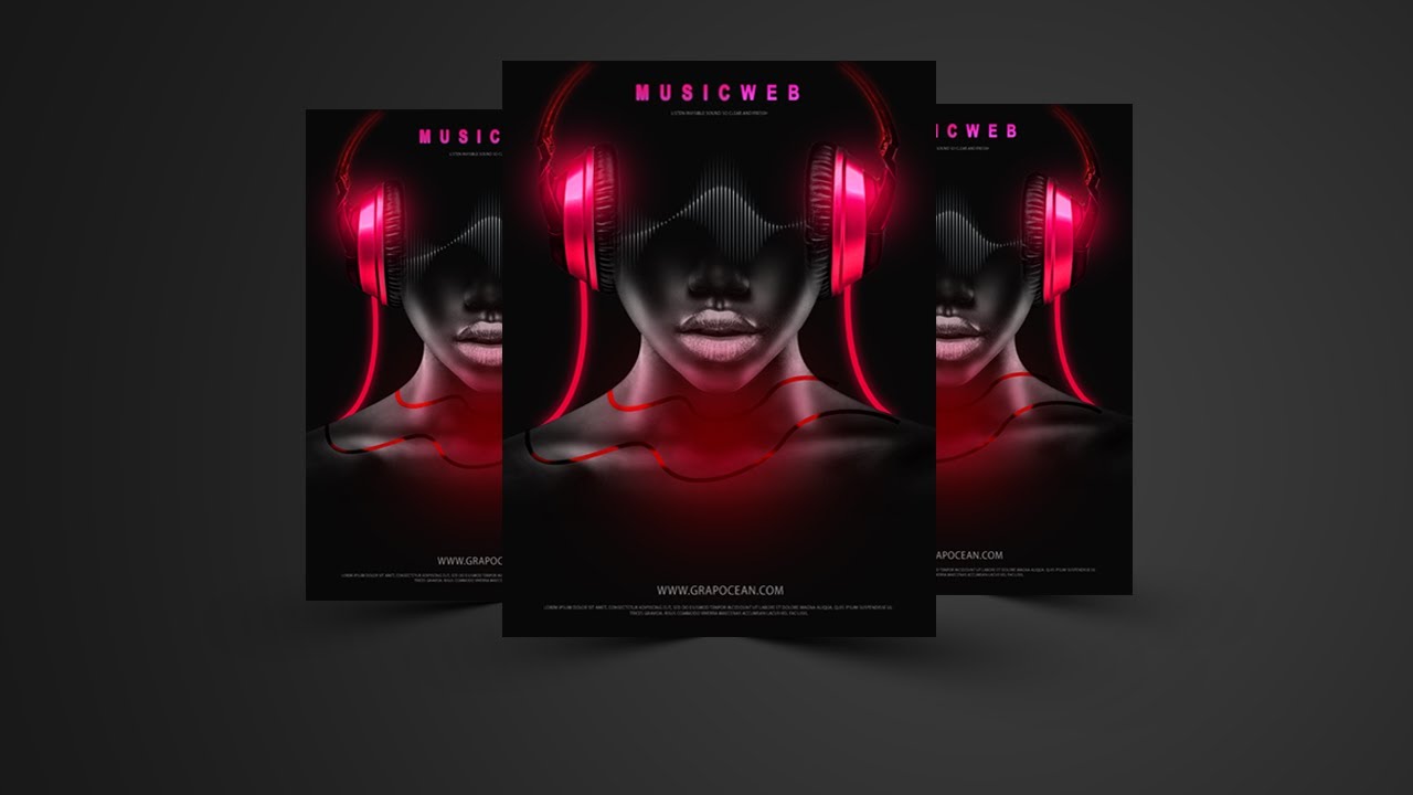 How to Create a Dark Effect Flyer in Photoshop - YouTube