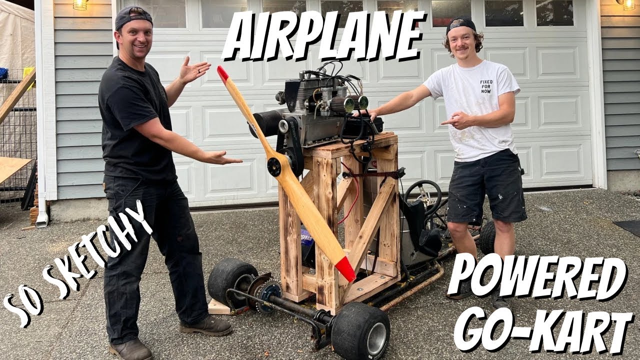 We Put an Airplane Engine on a Go Kart - YouTube