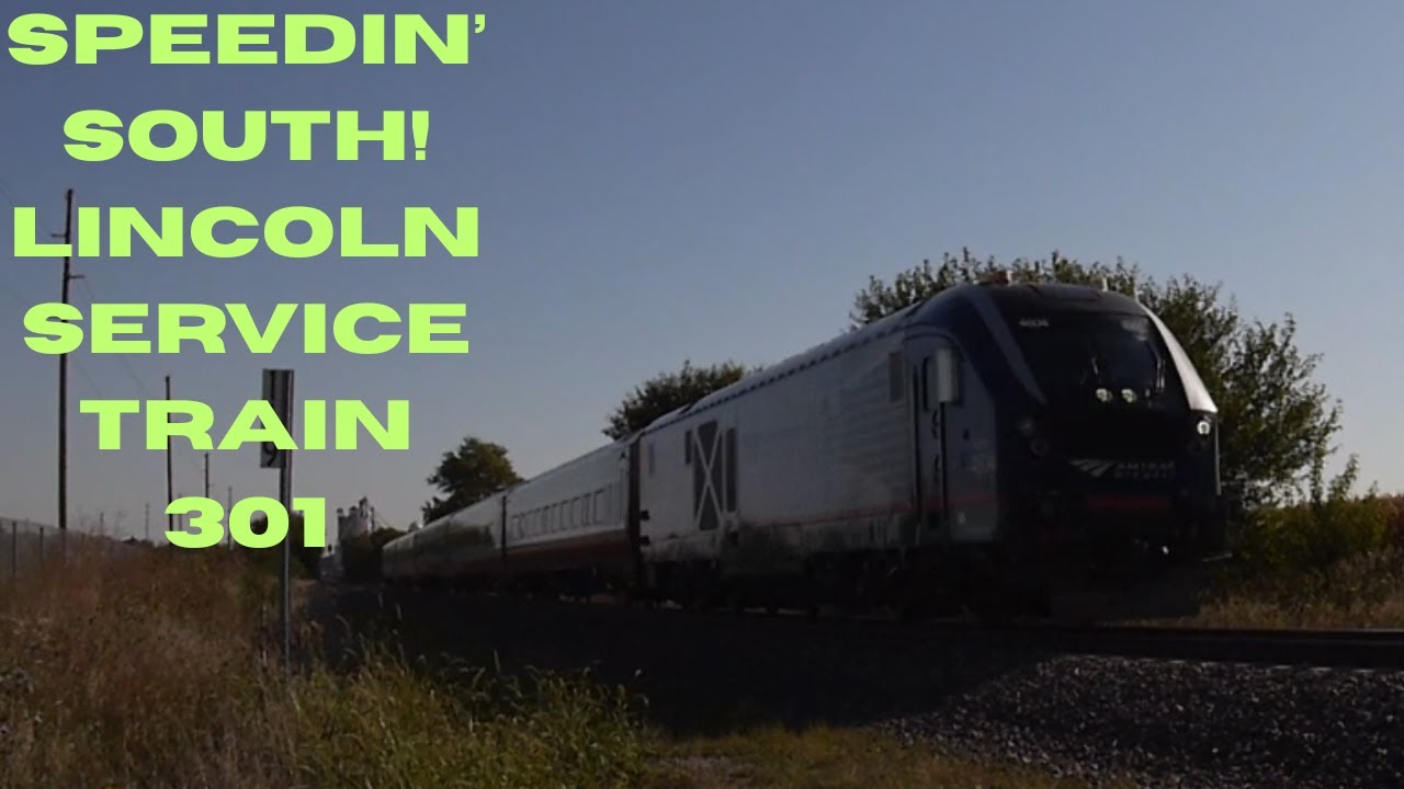 Amtrak Lincoln Service Train 301 near Towanda, Illinois - YouTube