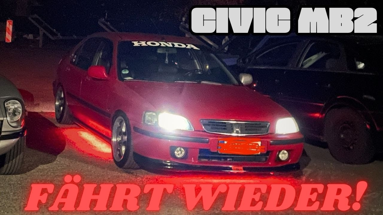 Olaf's Civic fährt wieder! Civic MB2 Motoreinbau ¥ SESAMI-Garage ¥ 4K ...