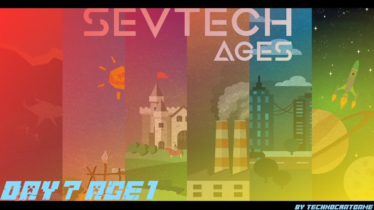 SevTech: Ages Age 1 Day 7 - YouTube
