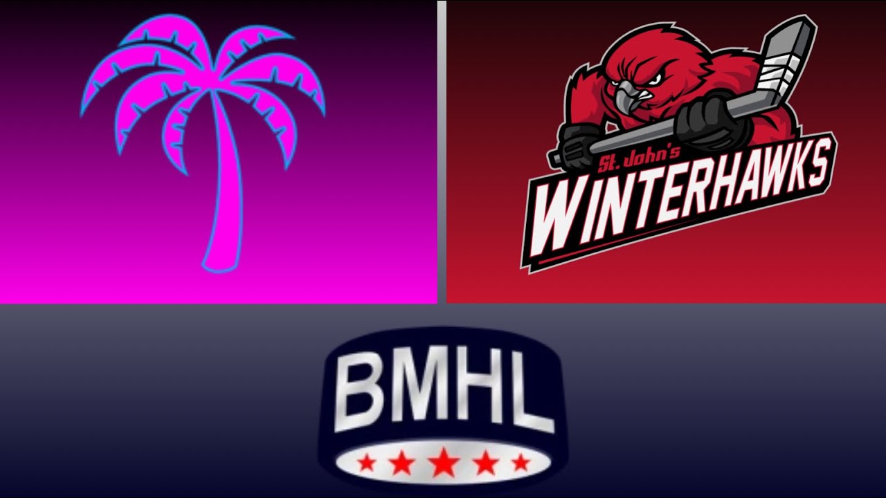 BMHL Tier 1 Regular Season: St. John Winterhawks vs. Miami Tropics ...