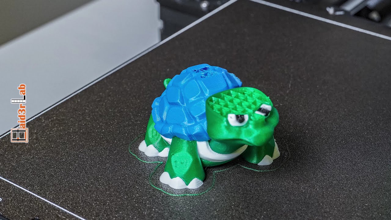 3d Printing Time Lapse of Multicolor Turtle Using Octoprint | Additive ...