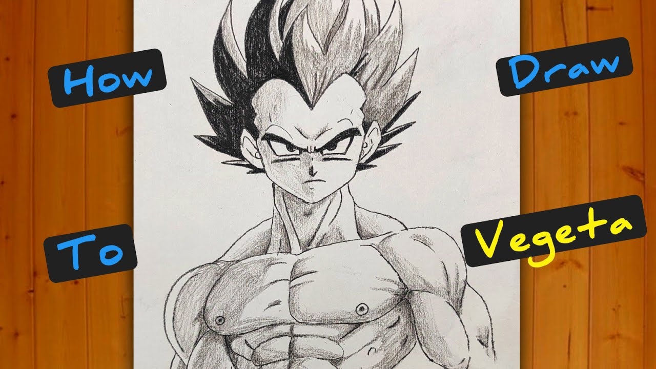 How to Draw Vegeta Easy | drawing for beginners | Easy Vegeta Drawing ...
