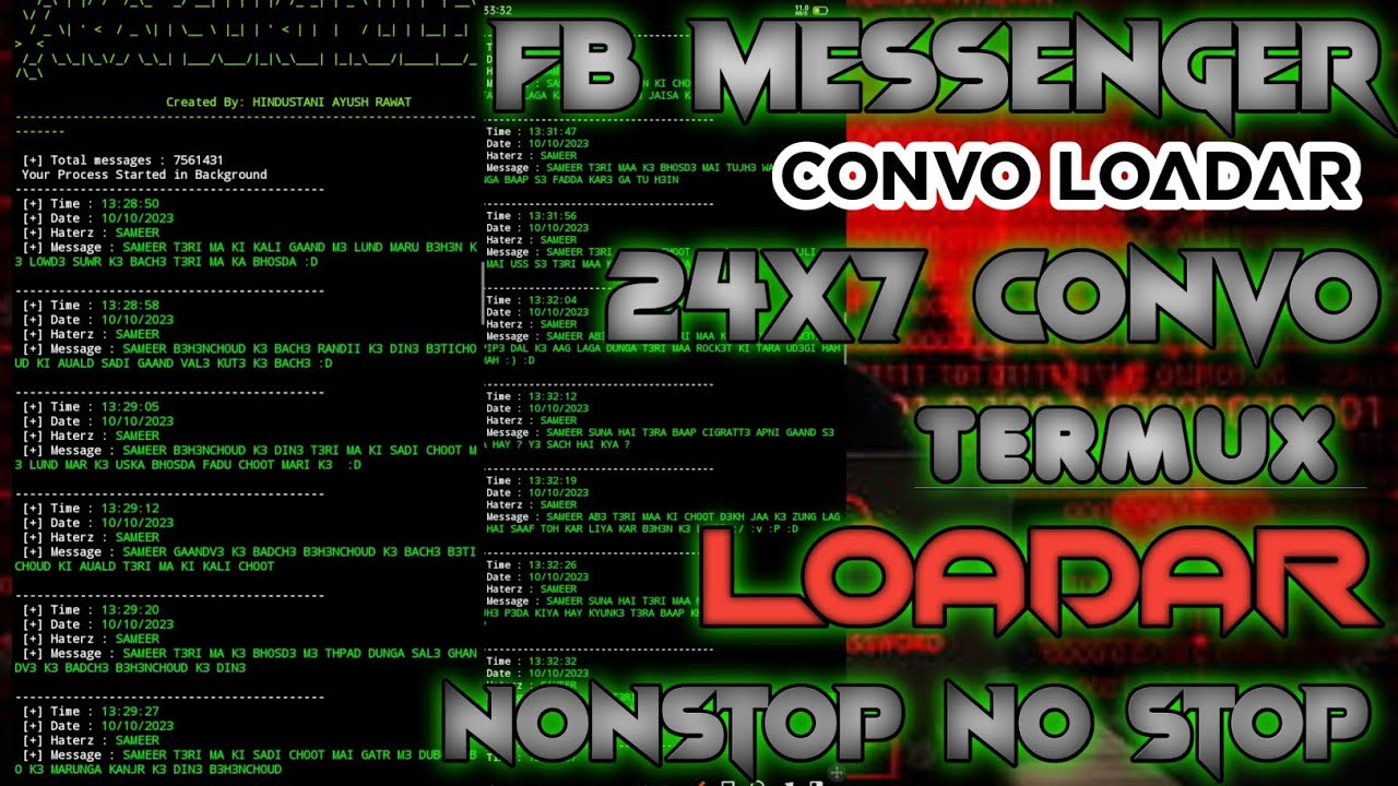 TERMUX FB CONVO CHAT/INBOX/POST TOOLS | NONSTOP TERMUX FACEBOOK CONVO COMMAND | FB MESSENGER ...