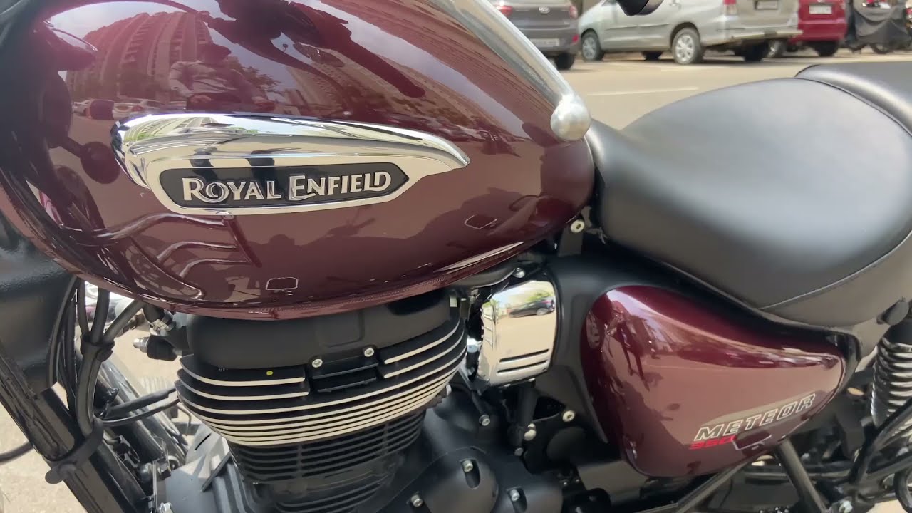 Royal Enfield Meteor 350 Stellar Red Most Underrated Color Youtube