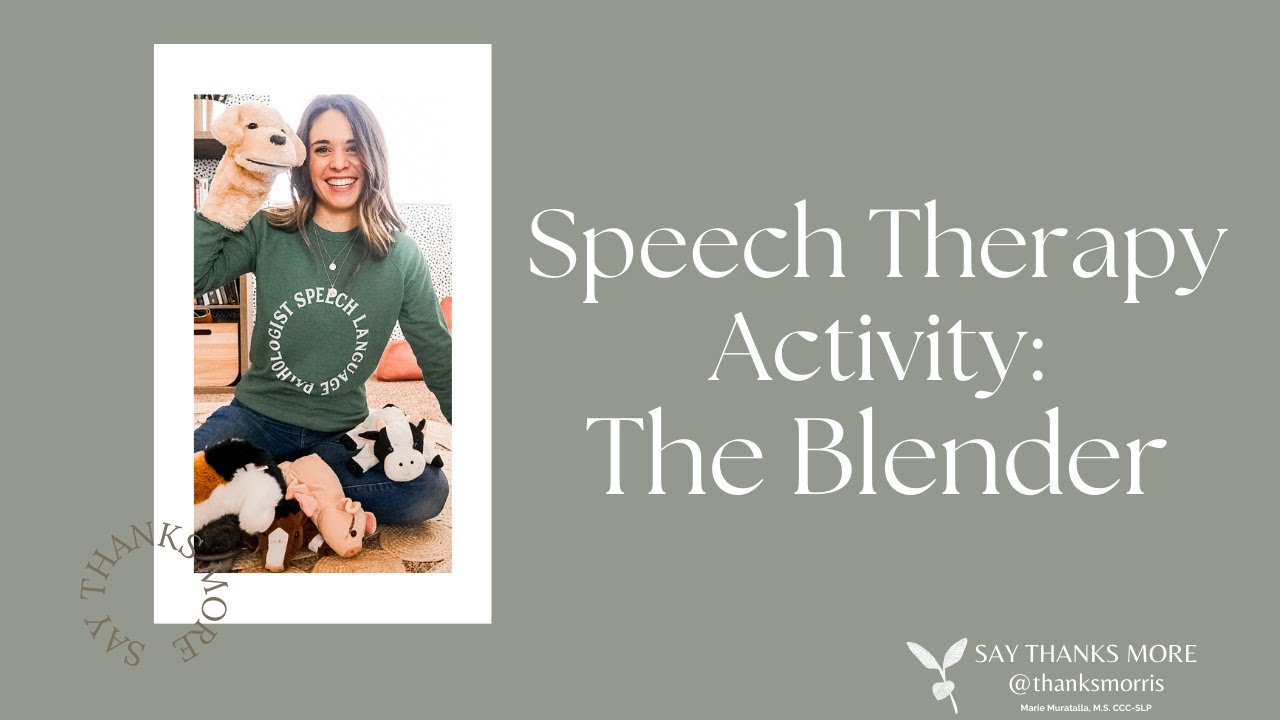 Speech & Language Early Intervention Play Activity - YouTube