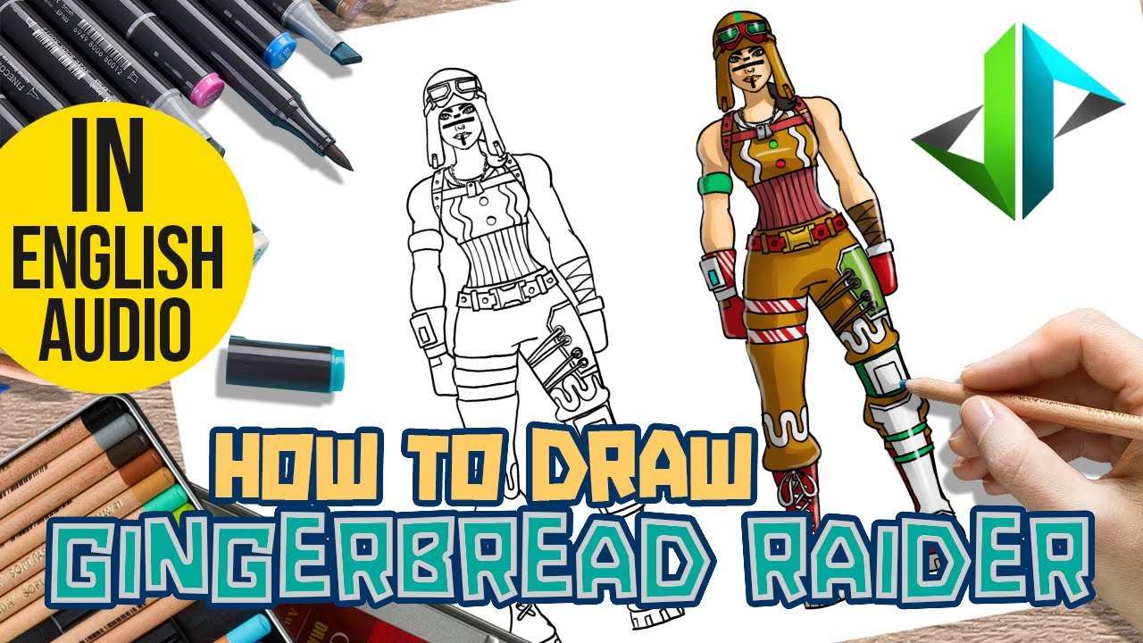 [DRAWPEDIA] HOW TO DRAW *NEW* GINGERBREAD RAIDER SKIN from FORTNITE ...