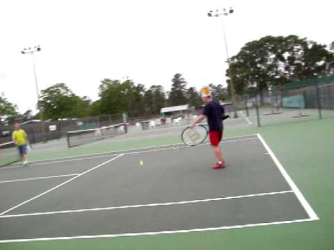 Giant Tennis Racquet Doubles Part 2 - YouTube