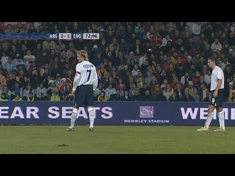 Greatest Comeback ! Beckham / Owen / Rooney / Tevez Legendary Show! Argentina 2-3 England (2005).