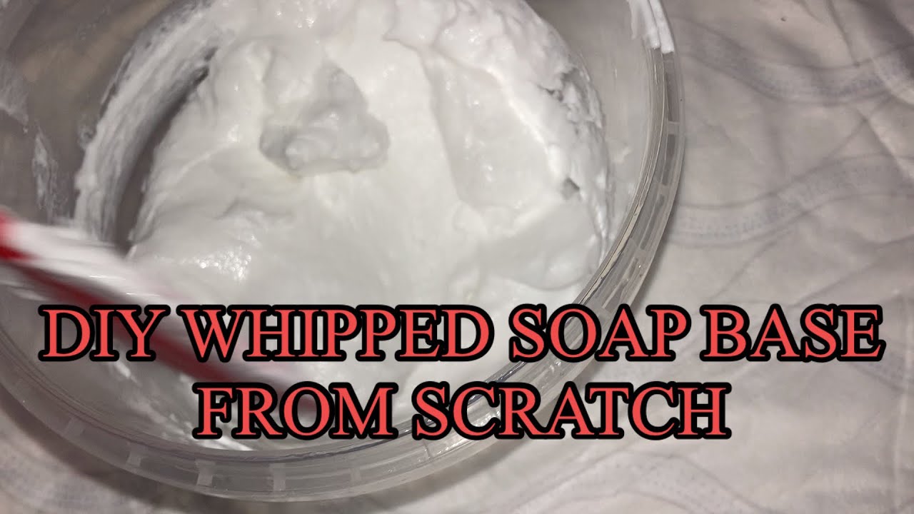 DIY WHIPPED SOAP 🫧 || HANDMADE BASE || HOW TO MAKE FROM SCRATCH - YouTube