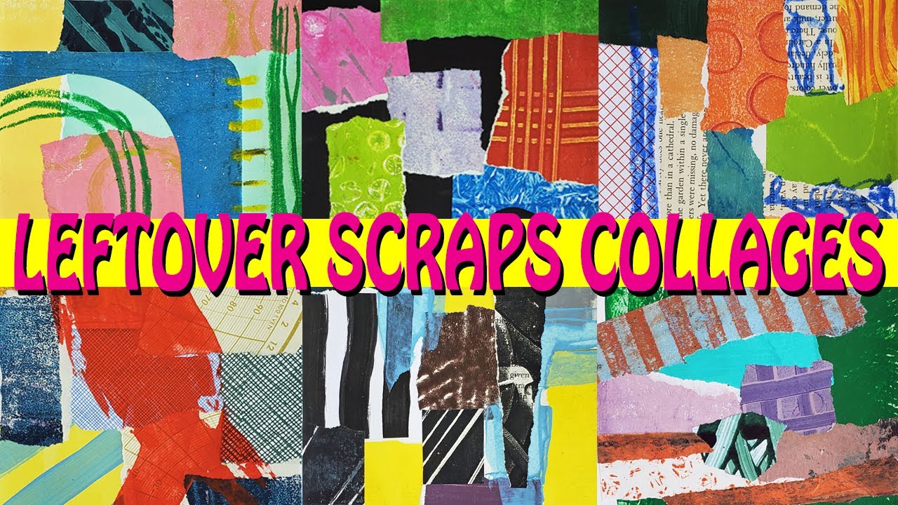 Creating collages from leftover scraps #3 - YouTube