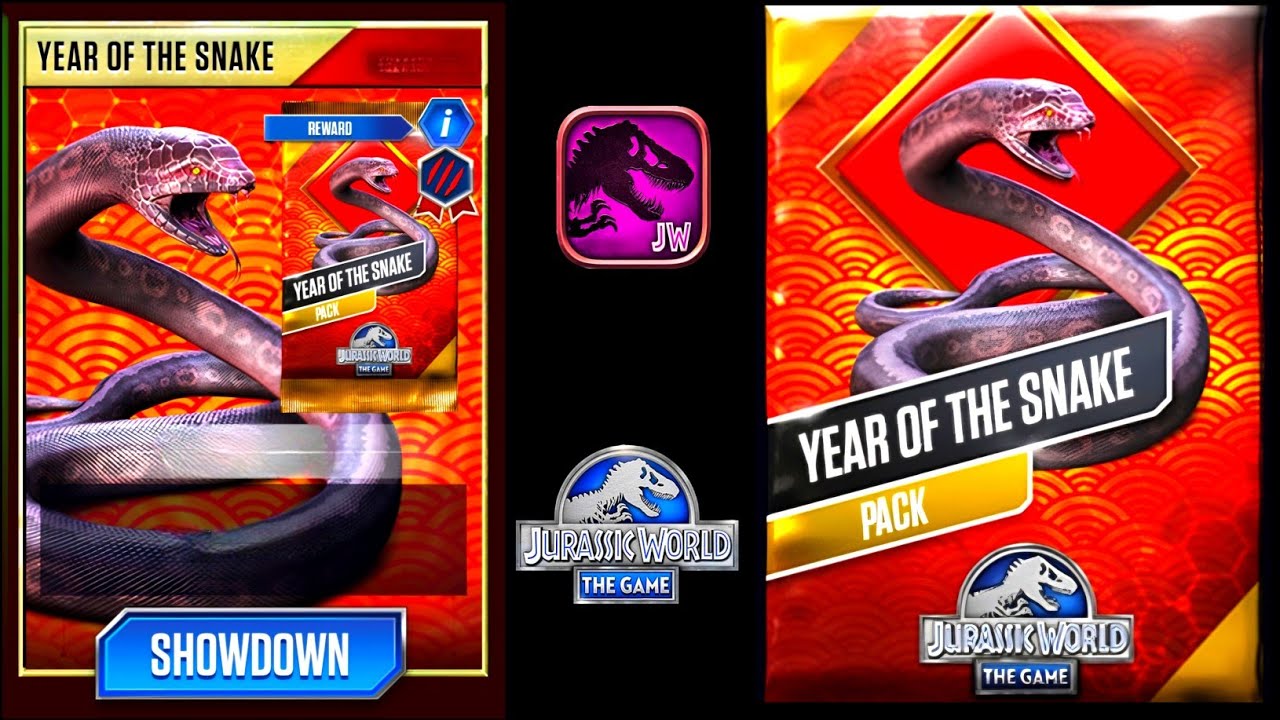 UNLOCKED YEAR OF SNAKE PACK BATTLE | JURASSIC WORLD THE GAME - YouTube