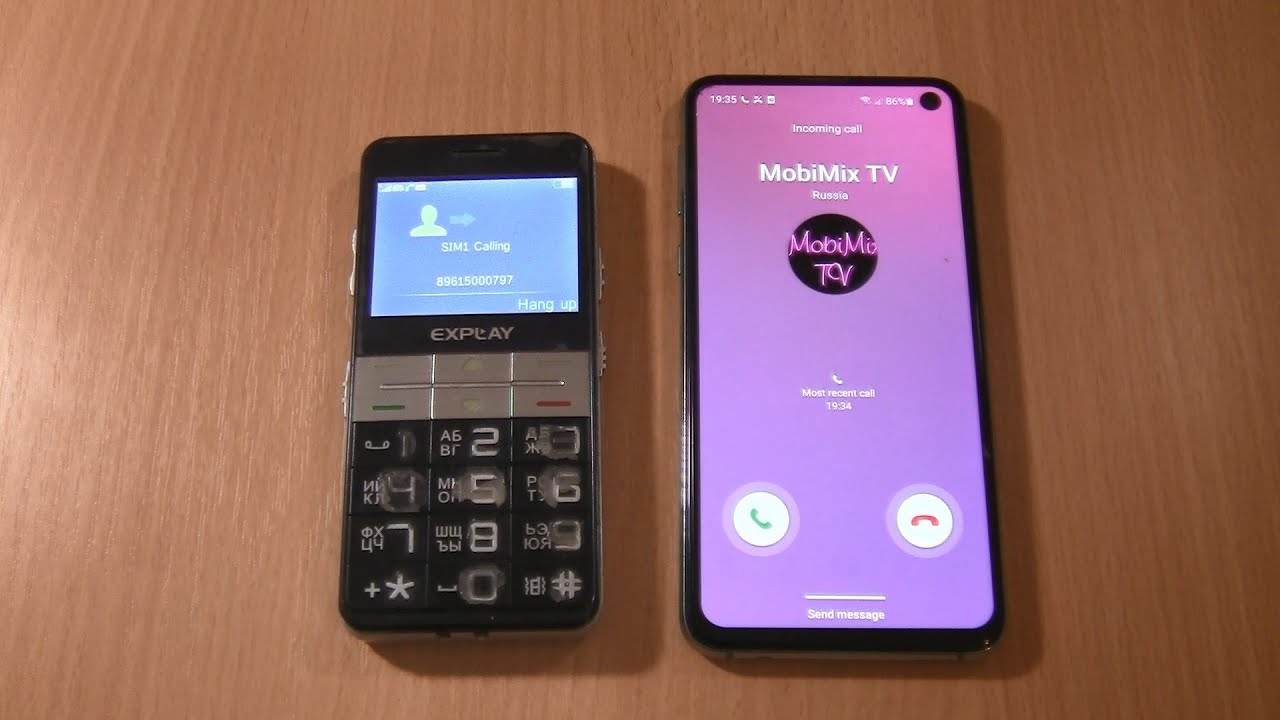 Incoming call & Outgoing call at the Same Samsung S10e +Explay BM55 ...