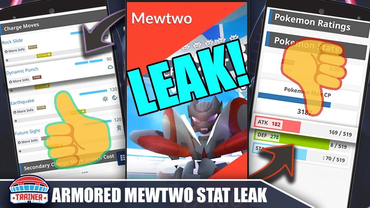 YIKES! LEAKED ARMORED MEWTWO STATS SUCK! I'M NOT WORRIED, HERE'S WHY ...