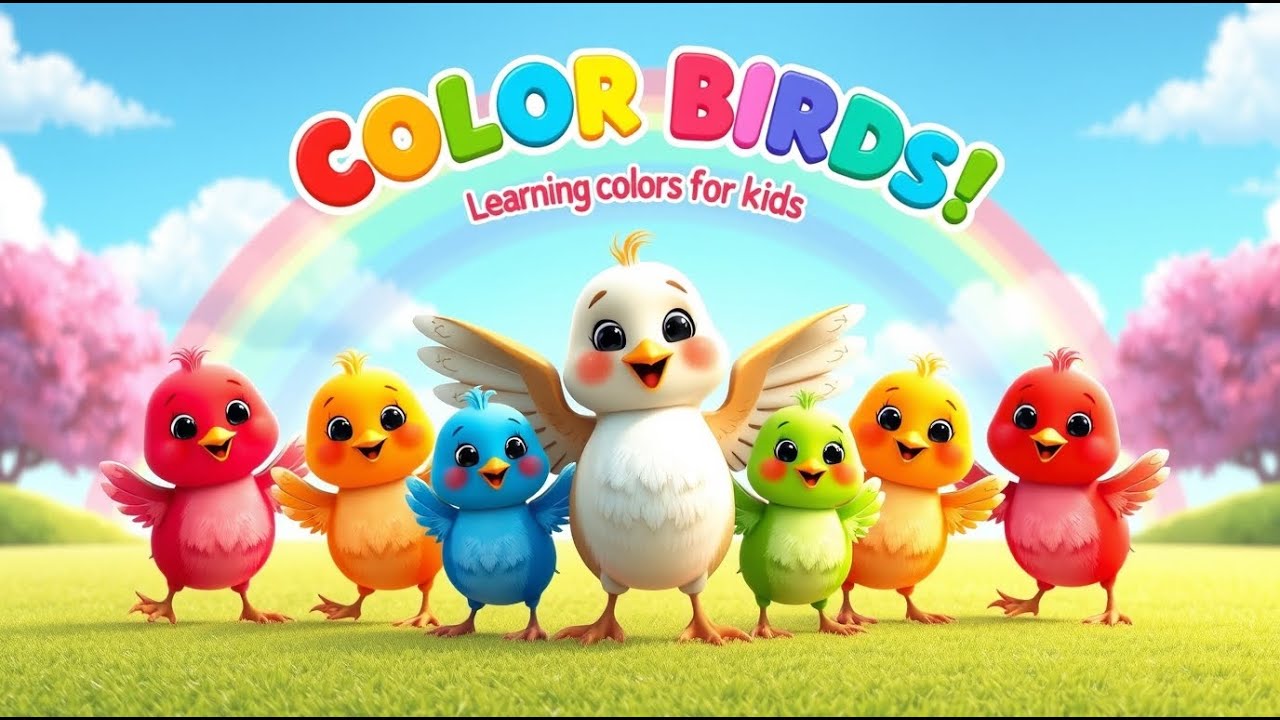 Color birds | Color Parade | "3D Cartoon" Kids Song | Learn Colors ...