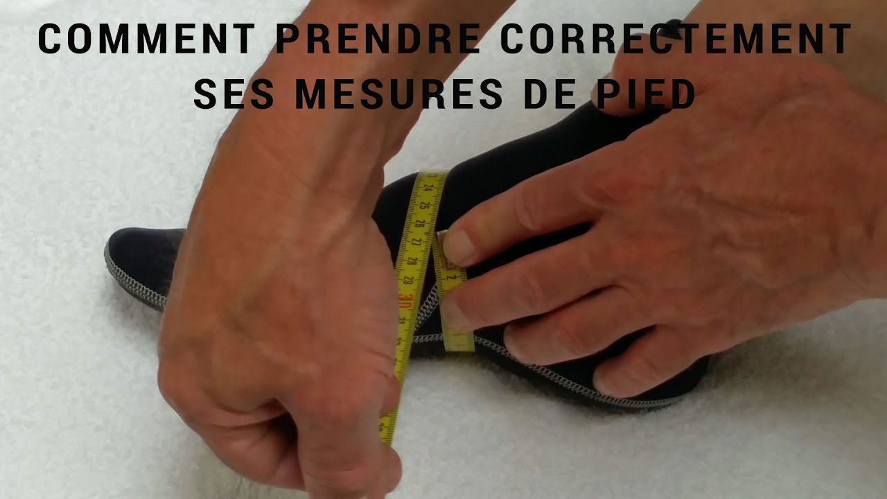 Comment Prendre Correctement Vos Mesures De Pieds YouTube