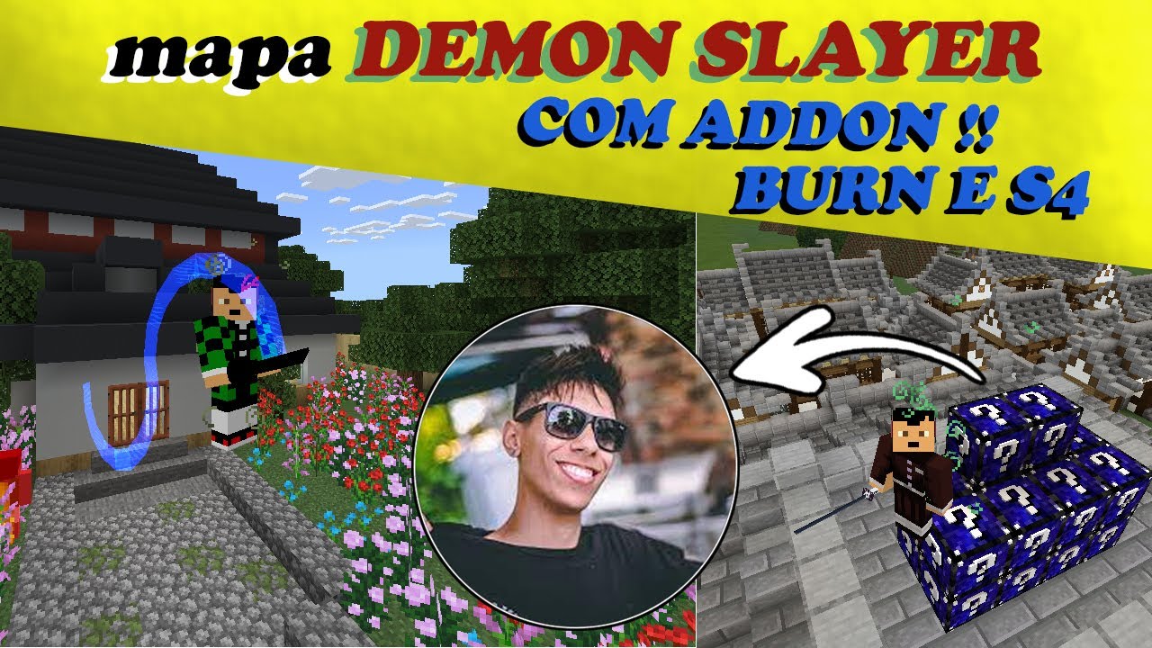 💥NOVO💥 DOWNLOAD MAPA DE DEMON SLAYER (KIMETSU YAIBA) C/ ADDON S4 E ...