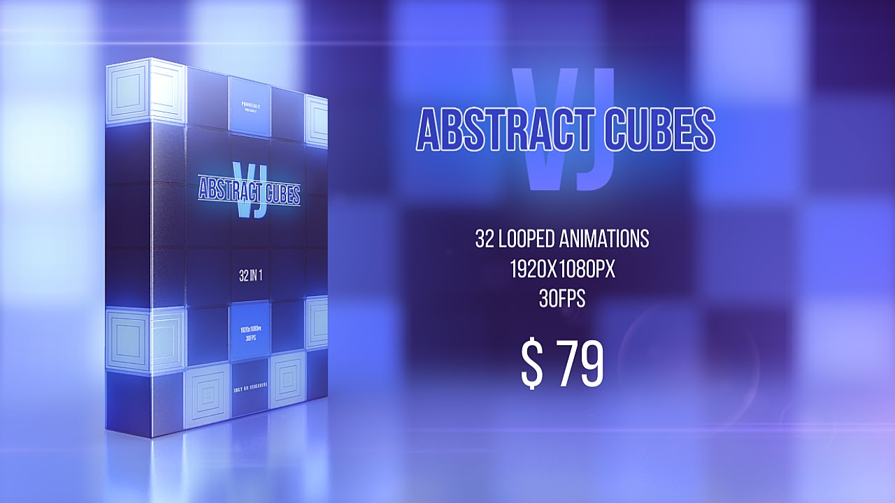 VJ Abstract Cubes - FULL (32 loops) - YouTube