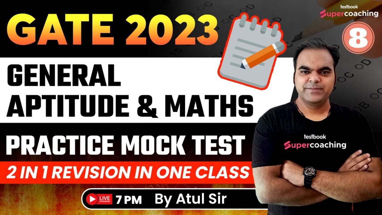 GATE General Aptitude 2023 | Quick Revision Practice Mock Test |General ...
