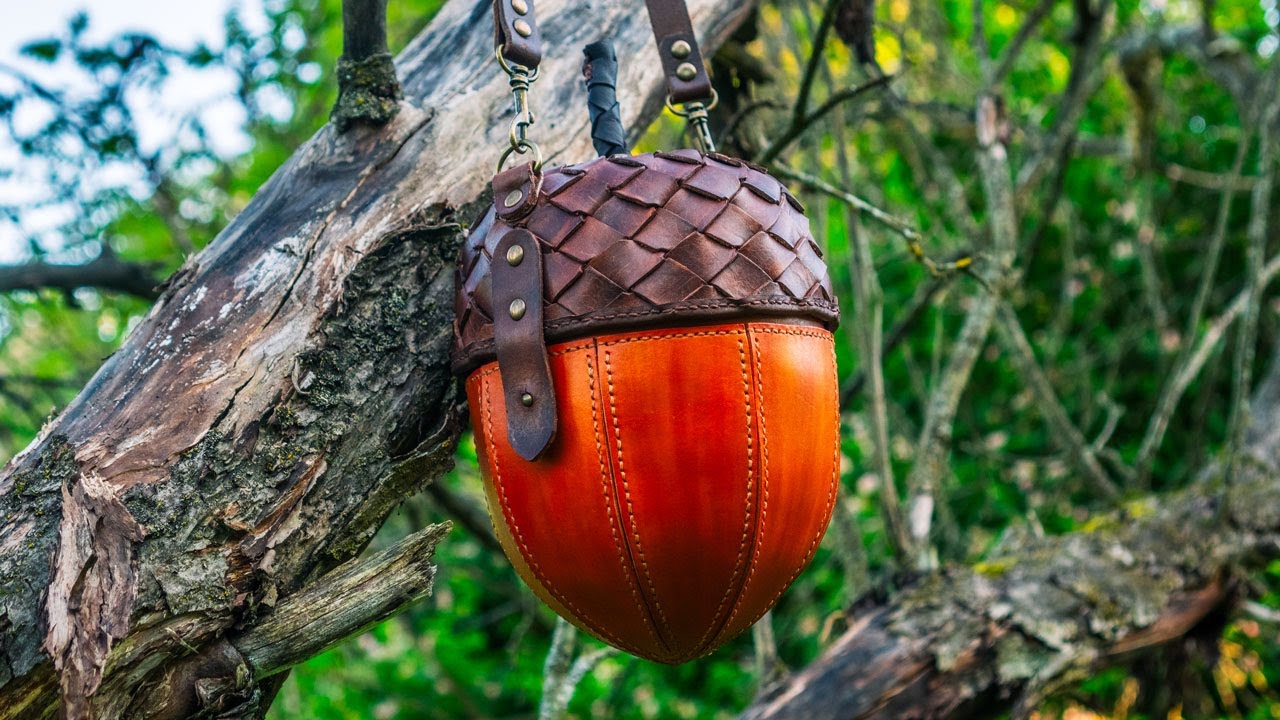 Leather Weave Top Acorn Bag PDF Pattern - YouTube