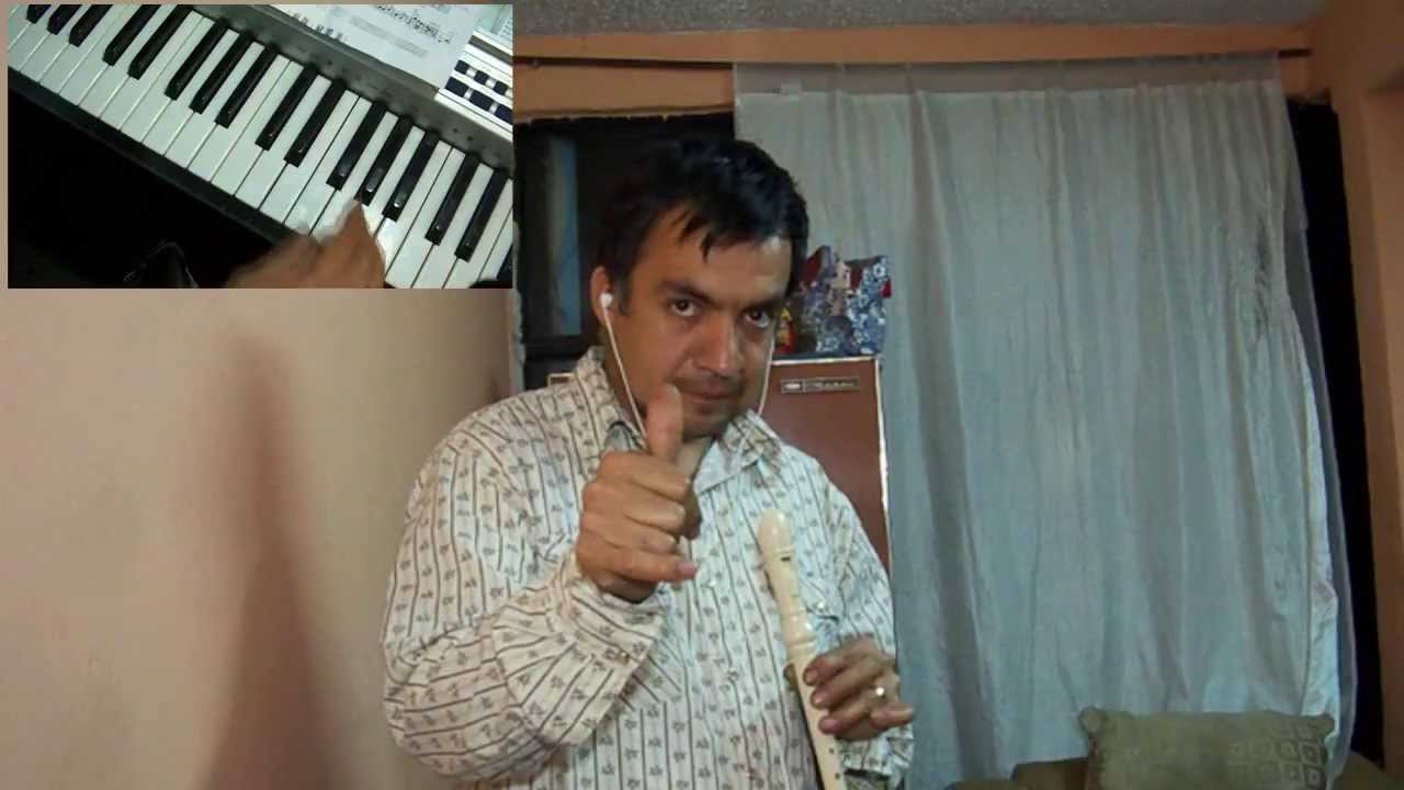 Tristes recuerdos Antonio Aguilar con flauta dulce - YouTube