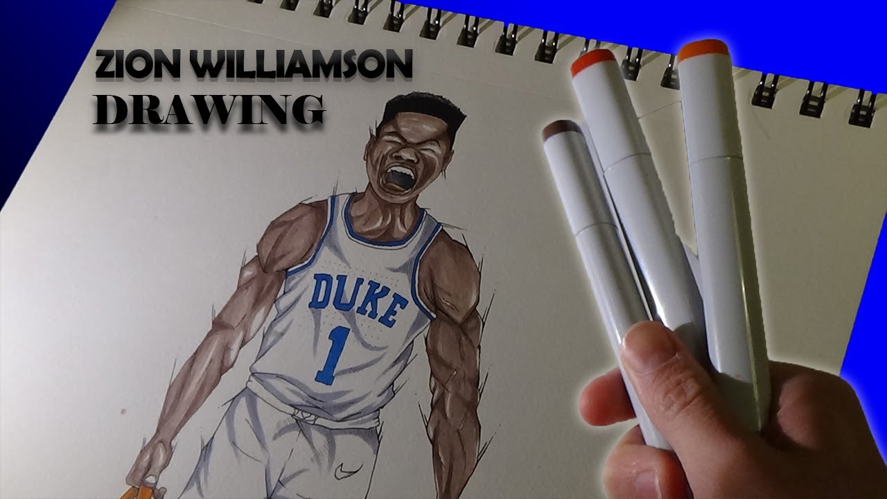 *insane* ZION WILLIAMSON DRAWING!!!/GCH CUSTOMS - YouTube