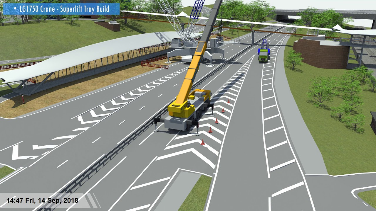 Telford Footbridge - Main Span Bridge Lift 12-18 September 2018 ...
