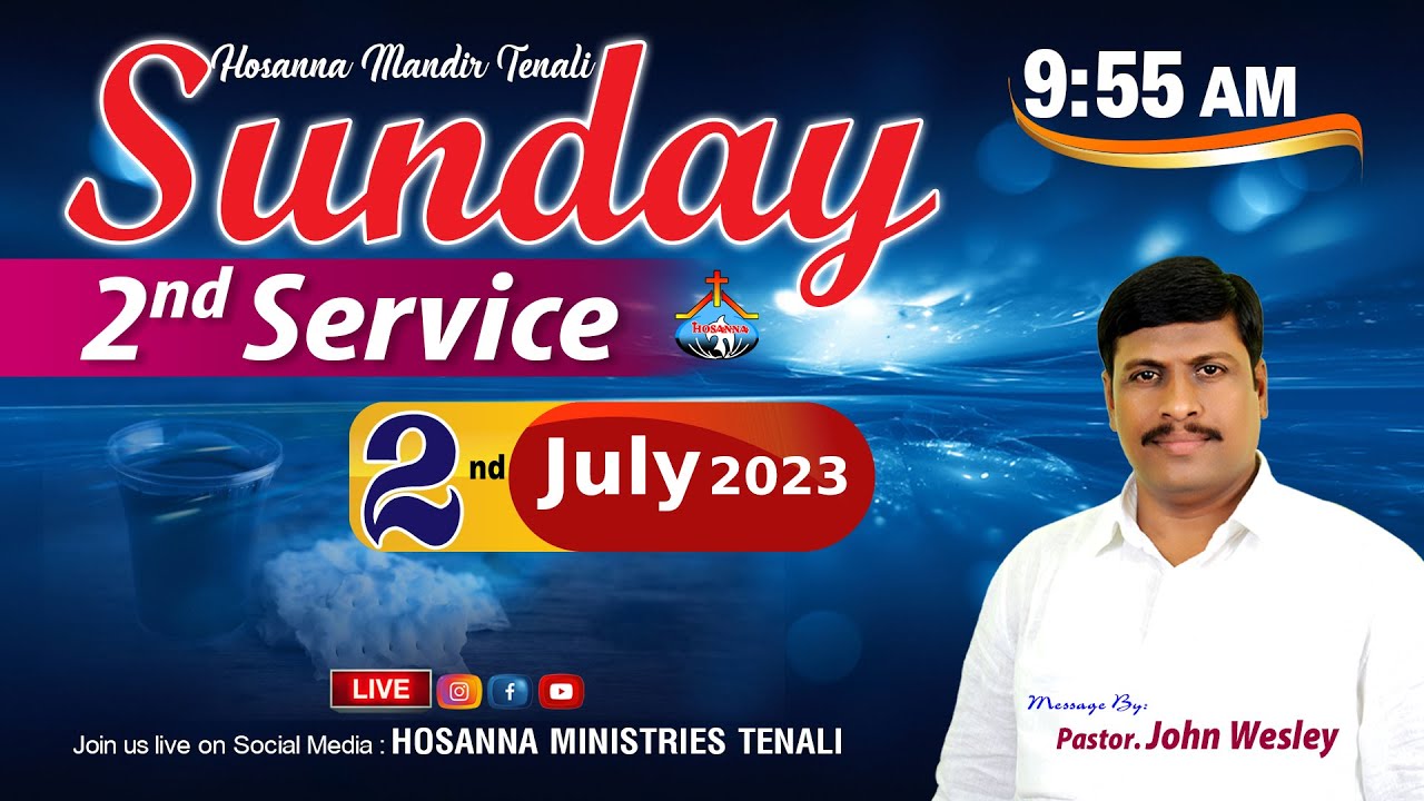 🛑SUNDAY 2 nd Service* 02-07-2023 @9:55am - YouTube
