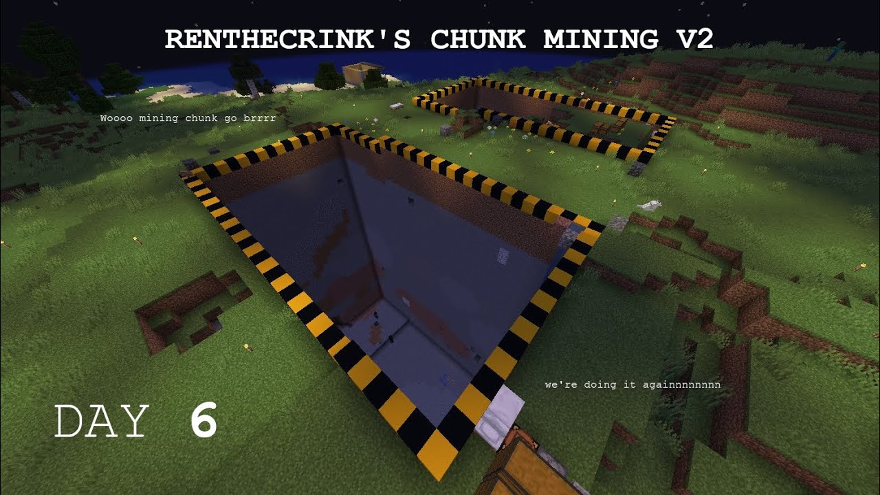 RenTheCrink's CHUNK MINING V2 | Day Five, HOW ARE WE BEHIND?? - YouTube