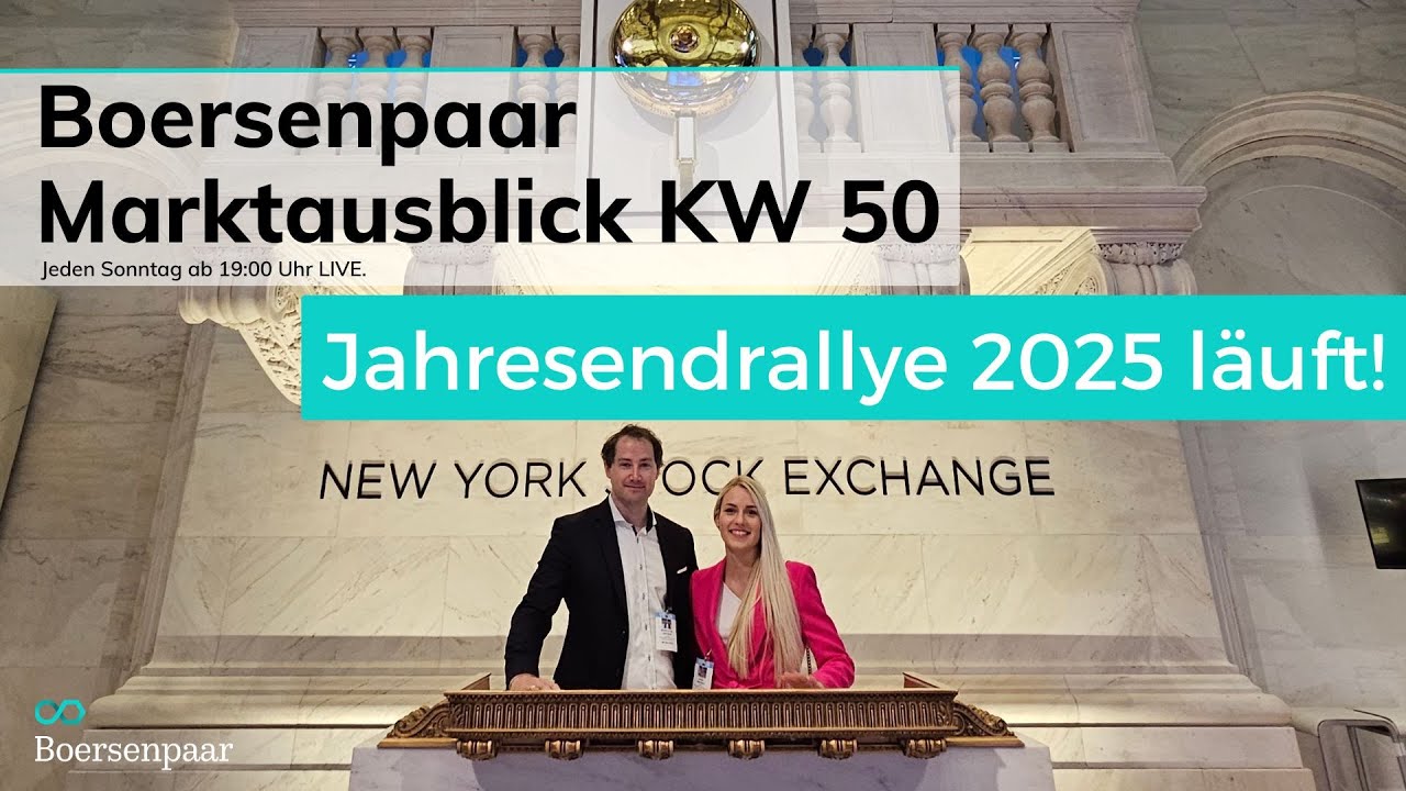 Marktausblick KW 50 - Jahresendrallye! | S&P500 DAX NASDAQ Aktien Börse ...