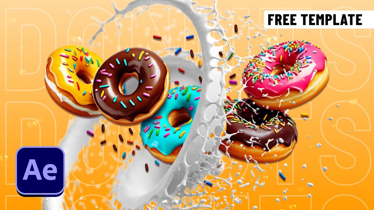 Desserts Promo Animation in Adobe After Effects | Motion Graphics ...