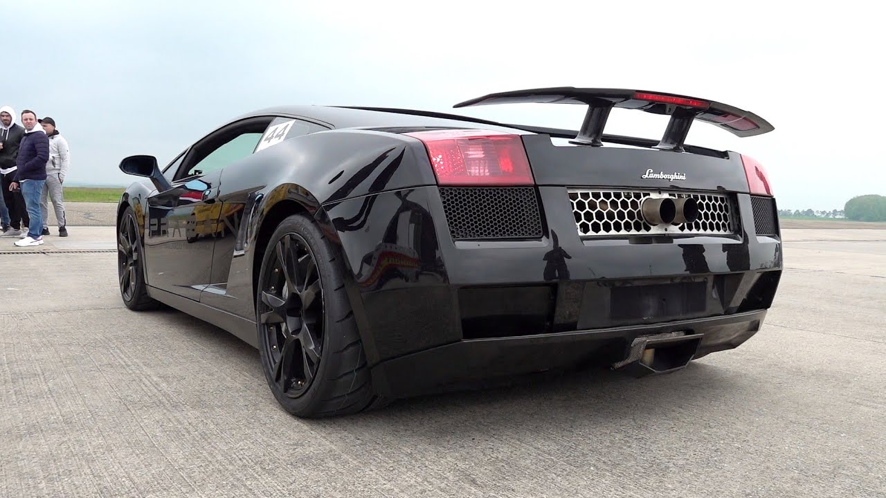 Twin Turbo Lamborghini Gallardo LP1200-4 - Accelerations, Brutal Sounds ...