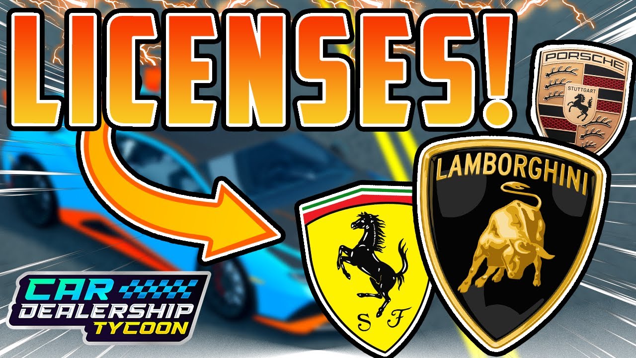 CAR LICENSES Are OFFICIALLY Coming To Car Dealership Tycoon! (What ...