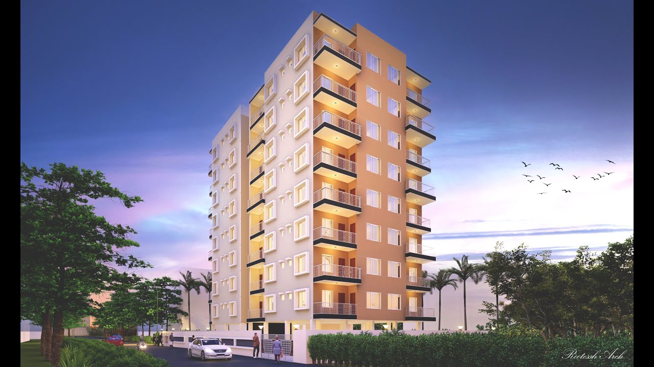 Day to night Render Time lapse Animation..#amazingarchitecture - YouTube