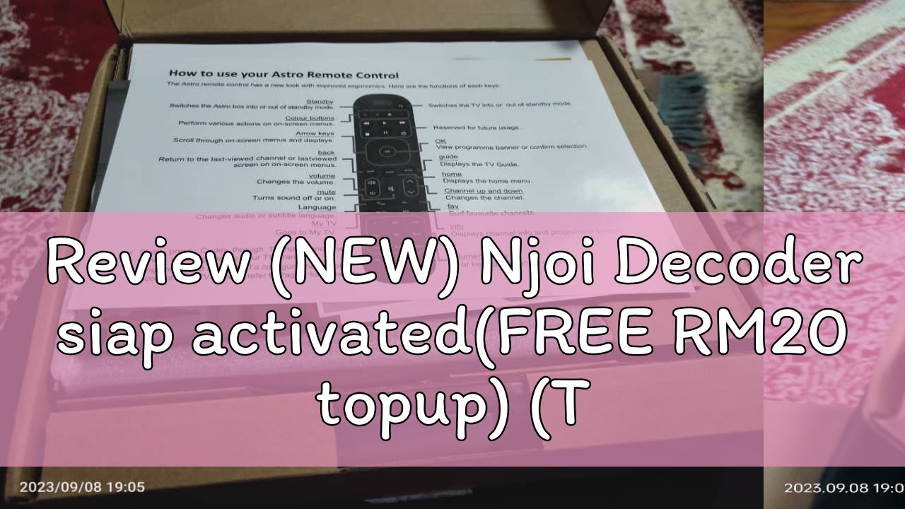 Review (NEW) Njoi Decoder siap activated(FREE RM20 topup) (Tidak ...