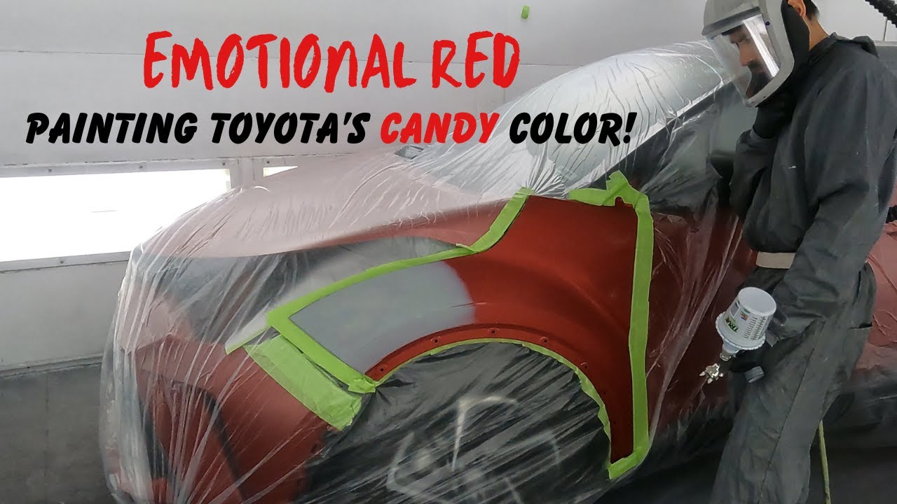 Painting Toyota's Candy Color, Emotional Red, A Tri-Coat Blending 101 ...