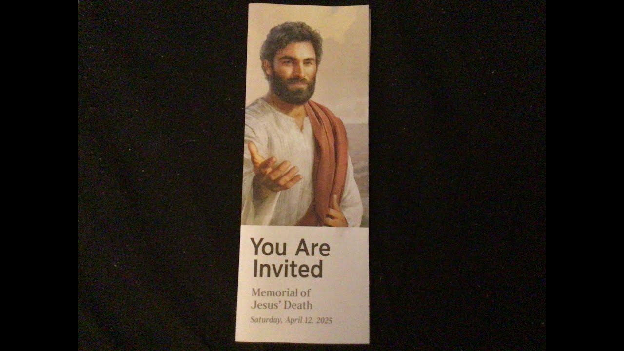 JW Memorial of Jesus Death 2025 - Invitation Why ? - YouTube