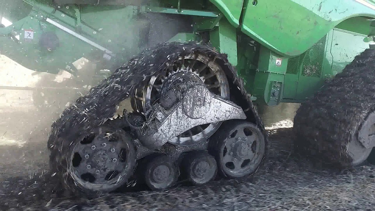 Powered Rear Tracks for Combines - YouTube