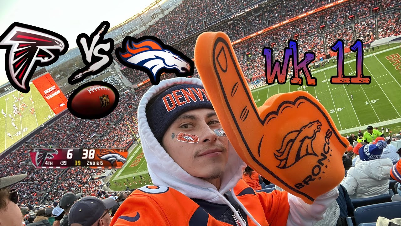 My FIRST EVER NFL game! Denver Broncos Vs Atlanta Falcons WK 11 2024 ...