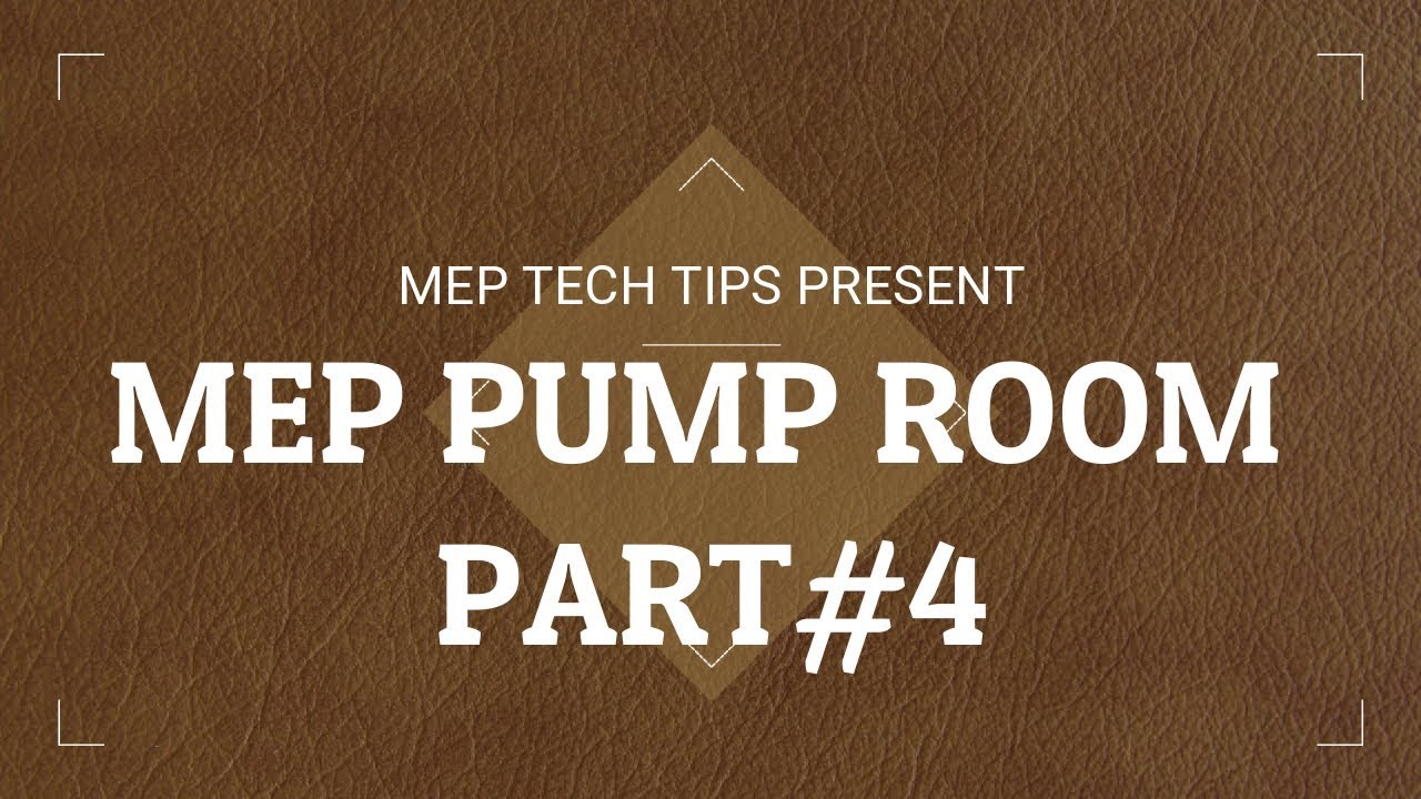 MEP Pump Room Foundation Details in English- (Part 4) BY MEP TECH TIPS - YouTube