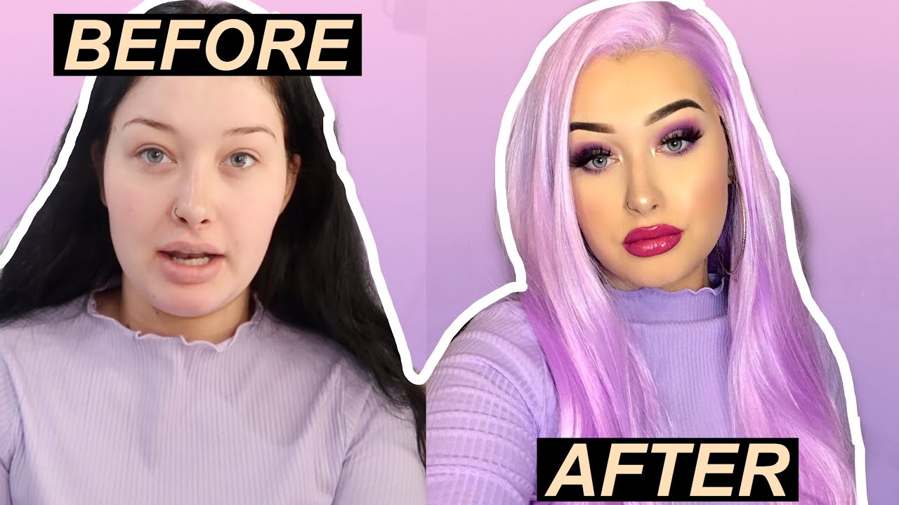 Giving Myself A PURPLE Makeover - YouTube
