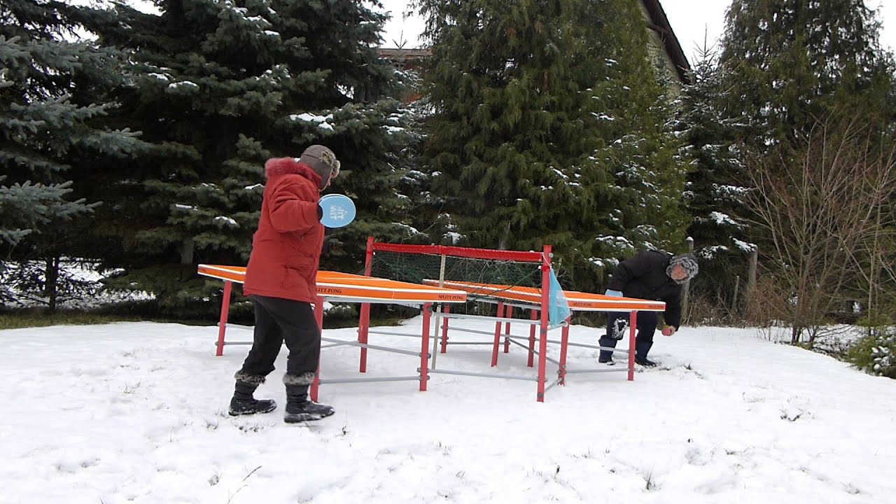 SplitT-Pong in the snow - YouTube