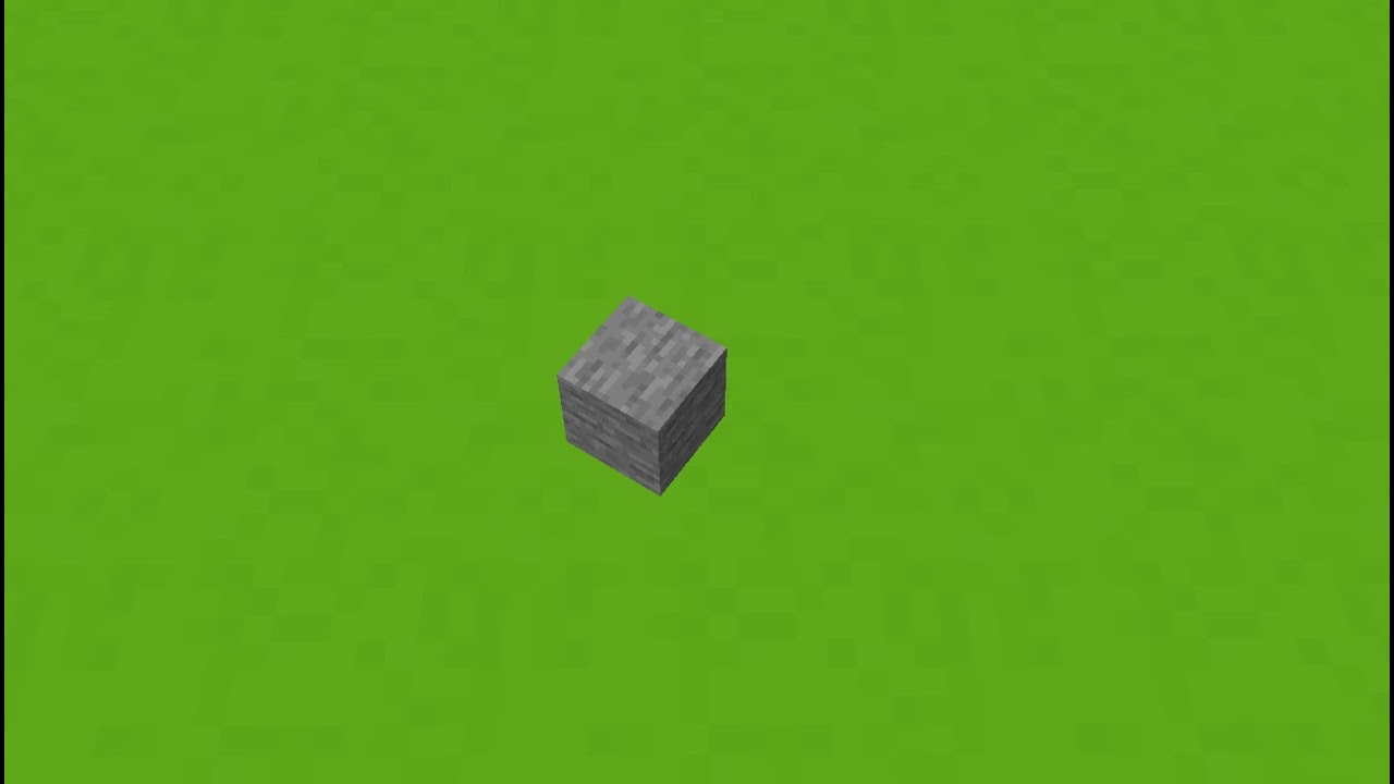 Spinning Stone Block Item - Green Screen - YouTube